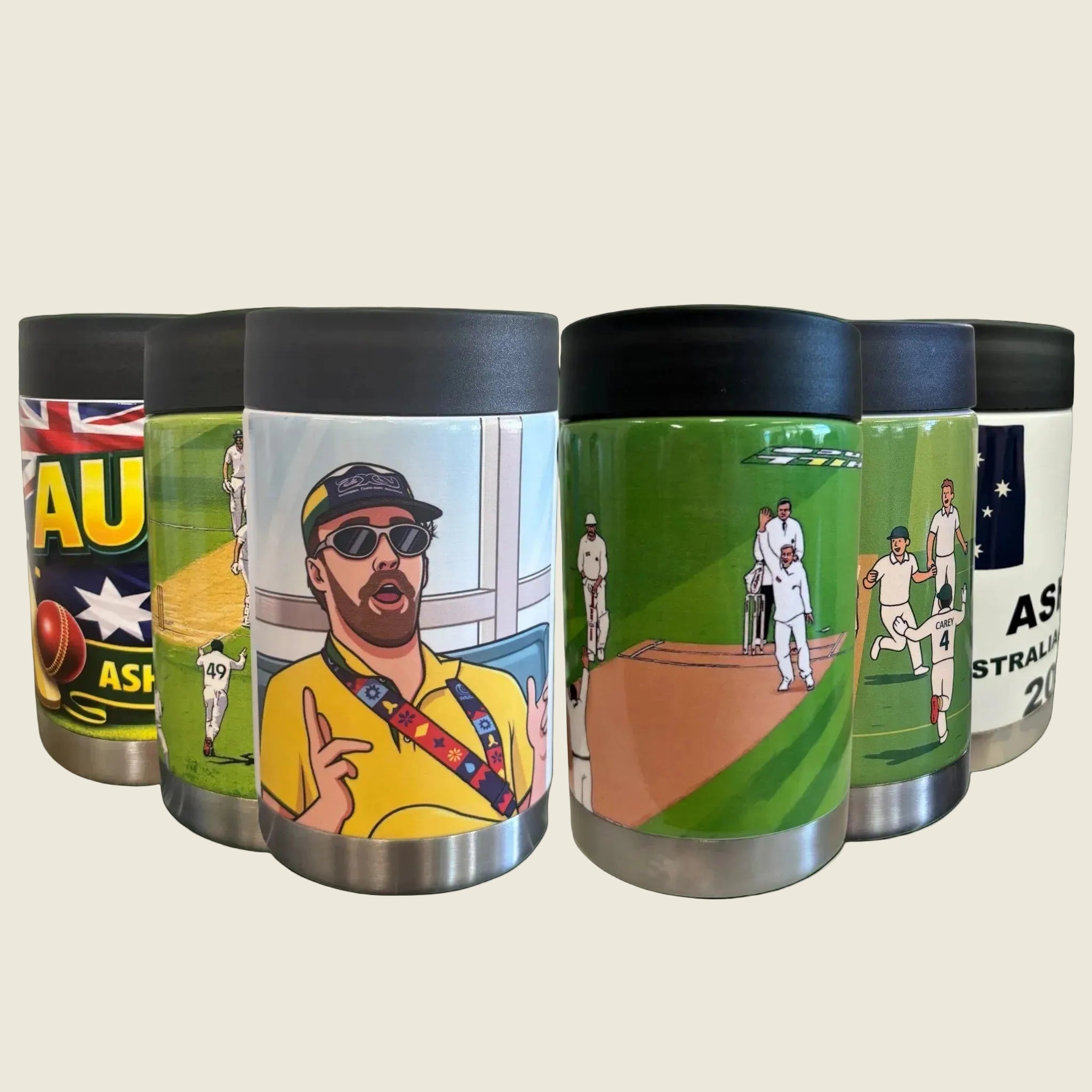 Cricket 6 Pack - Full Colour Stainless Steel Can Cooler – 360FC